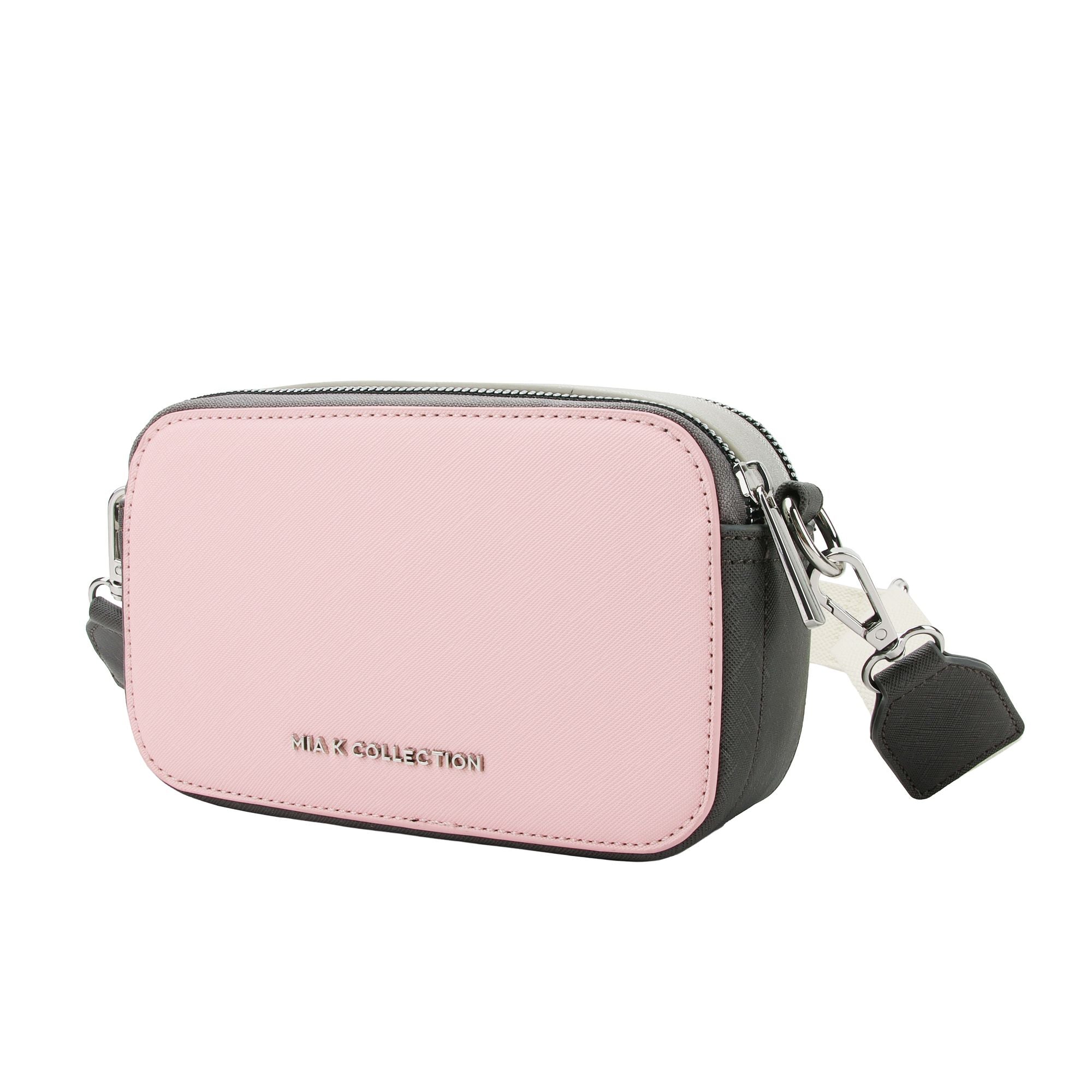 Avielle Color-Block Crossbody Bag by Mia K, Silver-Toned Hardware – bagNook