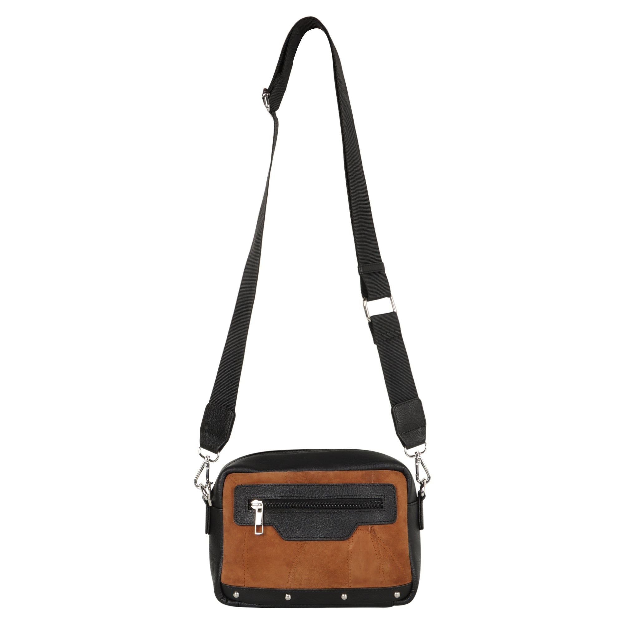 Melanie Brown Leather Camera Bag - Upcycled - BagNook – bagNook